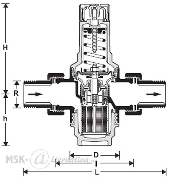 Редуктор Honeywell D06F-1/2A (для холодной воды) - купить в магазине ...