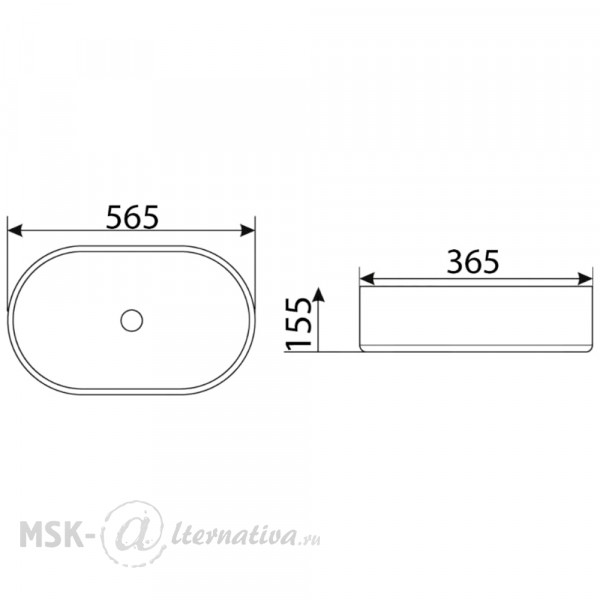 Раковина накладная CeramaLux 9025-1 - купить в магазине сантехники в Москве 💥 MSK-Alternativa